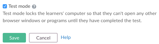 Explorador de modo de prueba