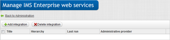 IMS Enterprise Web services beheren